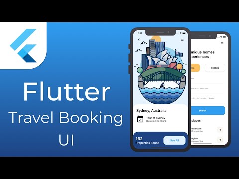 Flutter Travel Booking UI | Speed Code | FlutterX
