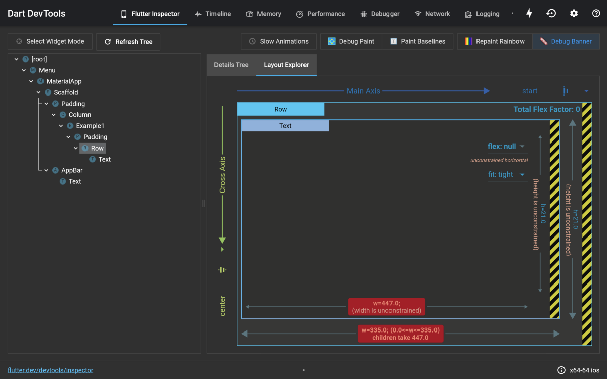 How To Debug Layout Issues With The Flutter Inspector Flutterx
